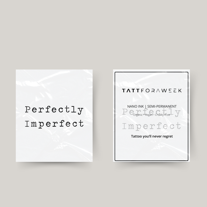 Tijdelijke tattoo perfectly imperfect – tattforaweek