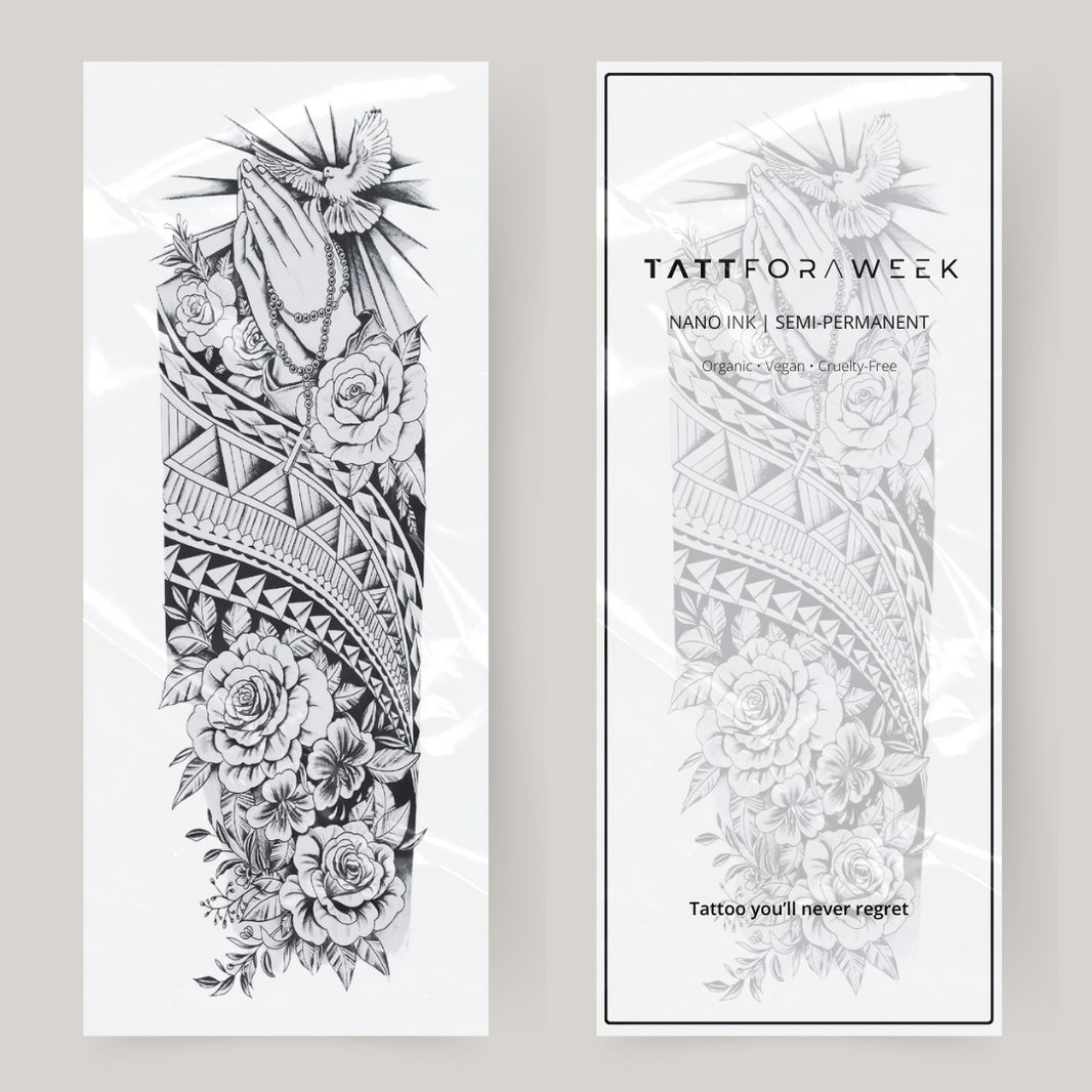 Nep tattoo sleeve | Blijven tot 15 dagen zitten – tattforaweek
